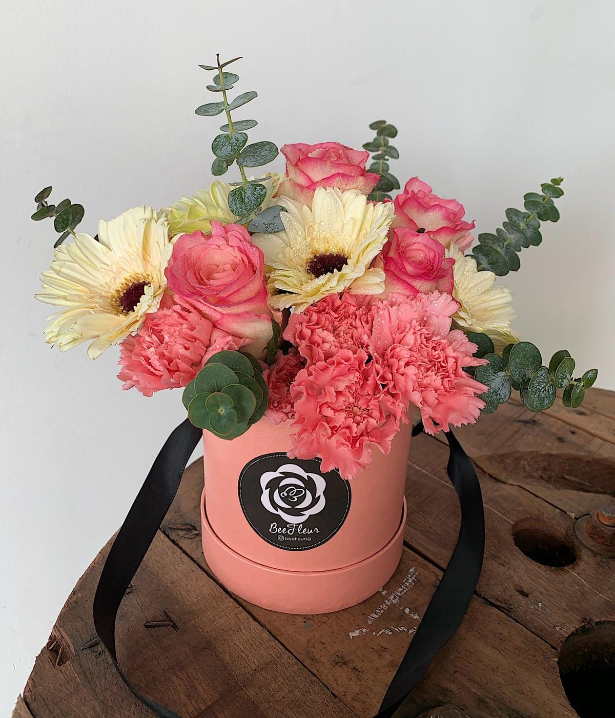 BBOX01 – Roses Gernation Bloom - #1 Fresh Bouquets and flowers